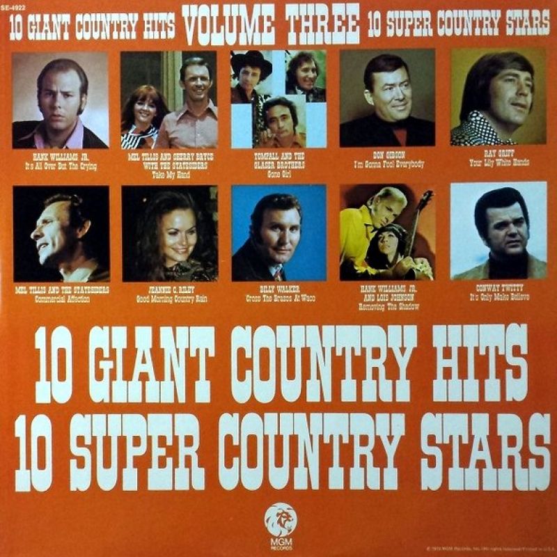 10 Giant Country Hits 10 Super Country Stars Volume Three - hitparade.ch