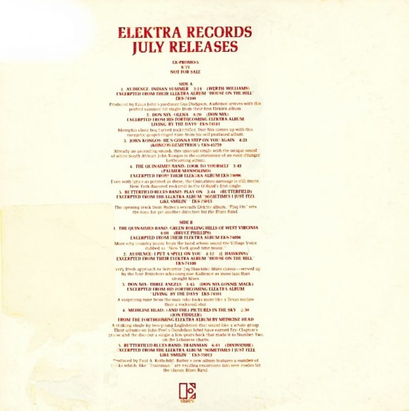 Elektra Records July Releases - hitparade.ch