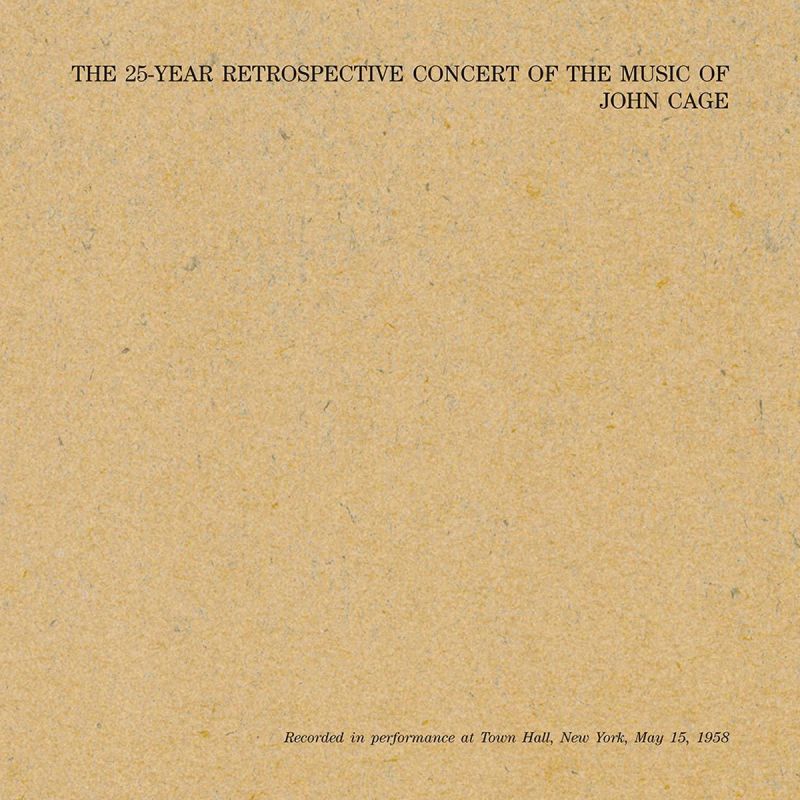 John Cage - The 25-Year Retrospective Concert Of The Music Of John Cage ...